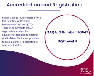 Upgrade Matric – Amended Senior Certificate | PPT