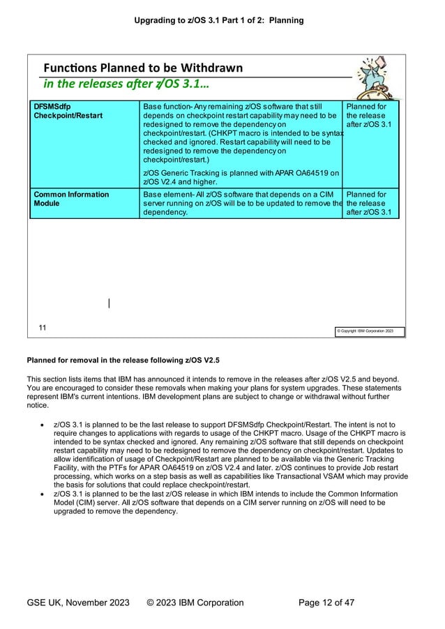 Upgrade to 3.1 Planning.pdf | Operating Systems | Computer Software and ...