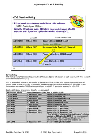 Upgrade to IBM z/OS V2.5 Planning | PDF