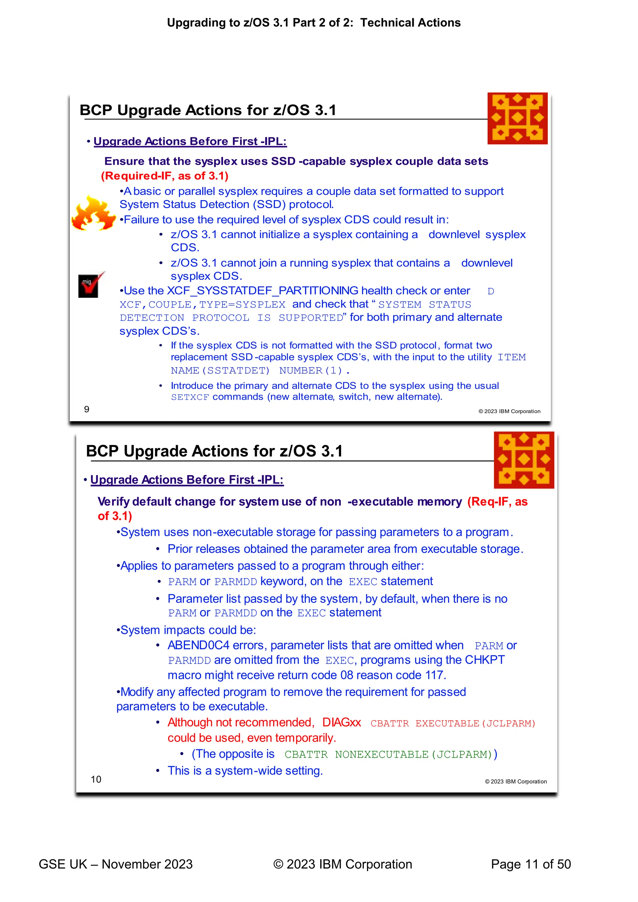Upgrade to zOS 3.1 Tech Actions.pdf