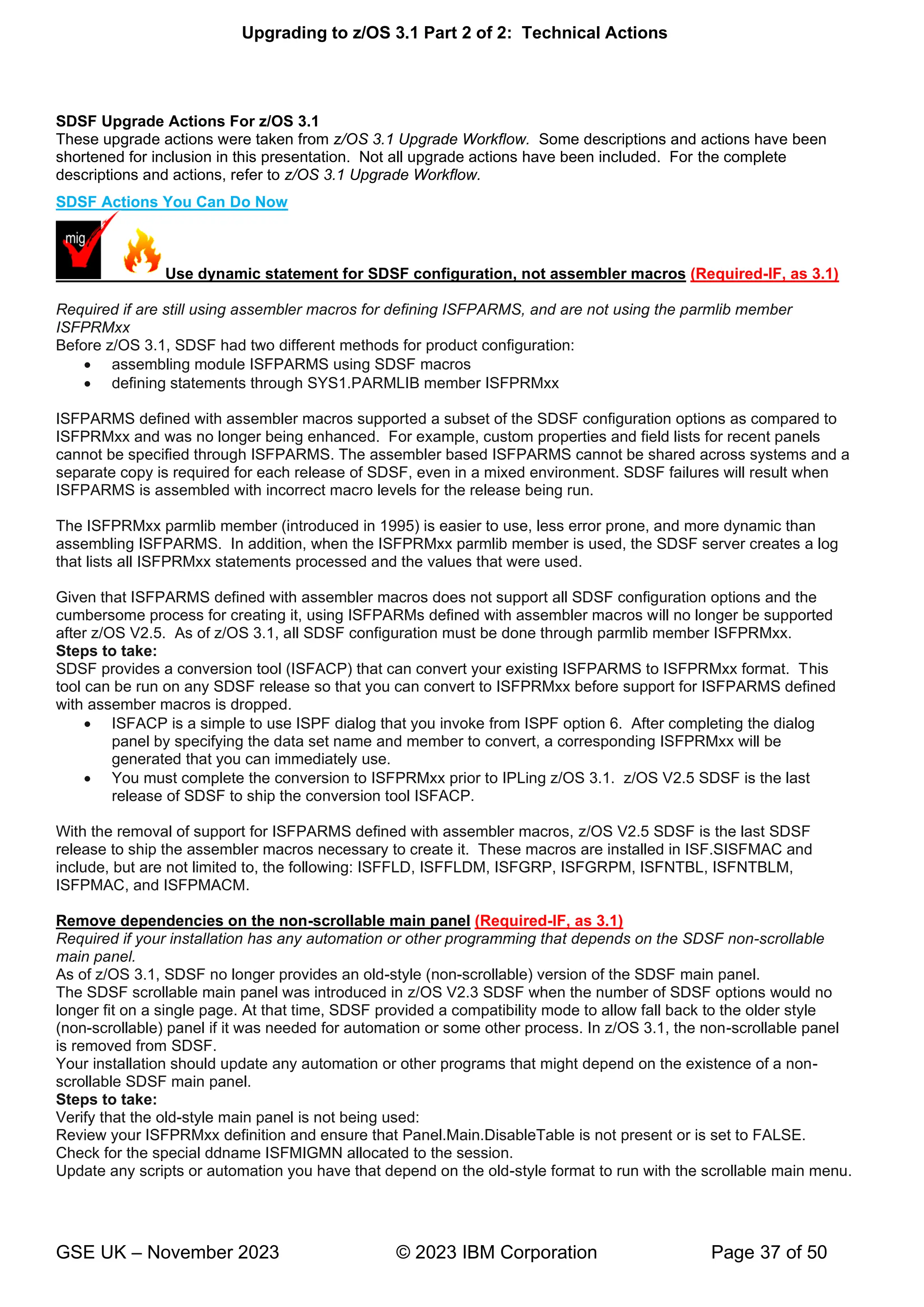 Upgrade to zOS 3.1 Tech Actions.pdf