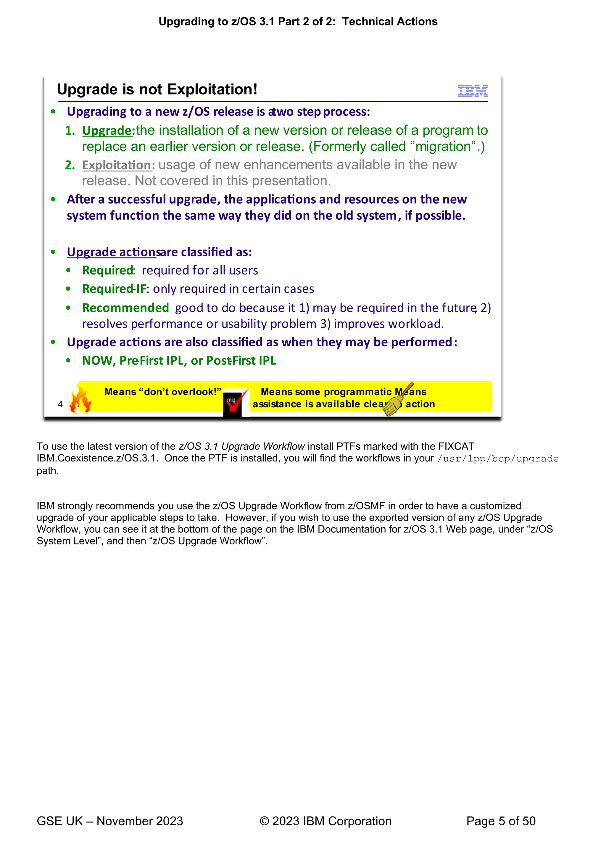 Upgrade to zOS 3.1 Tech Actions.pdf