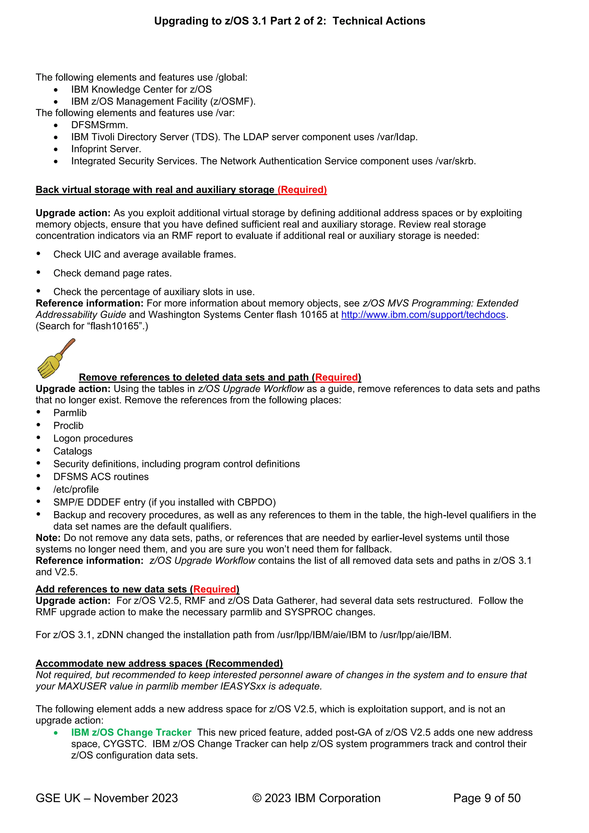 Upgrade to zOS 3.1 Tech Actions.pdf