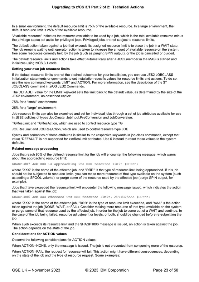 Upgrade to zOS 3.1 Tech Actions.pdf