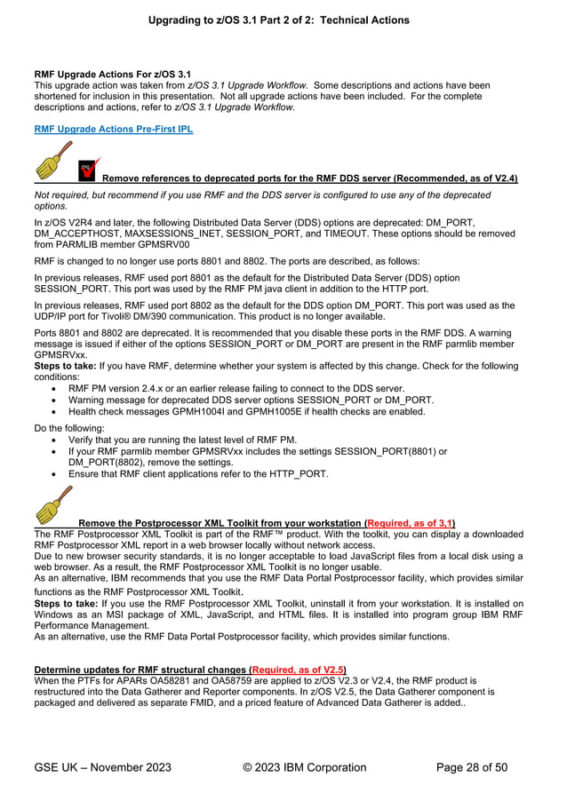 Upgrade to zOS 3.1 Tech Actions.pdf