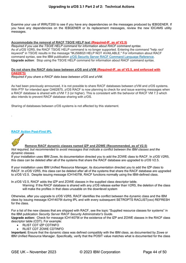 Upgrade to zOS 3.1 Tech Actions.pdf