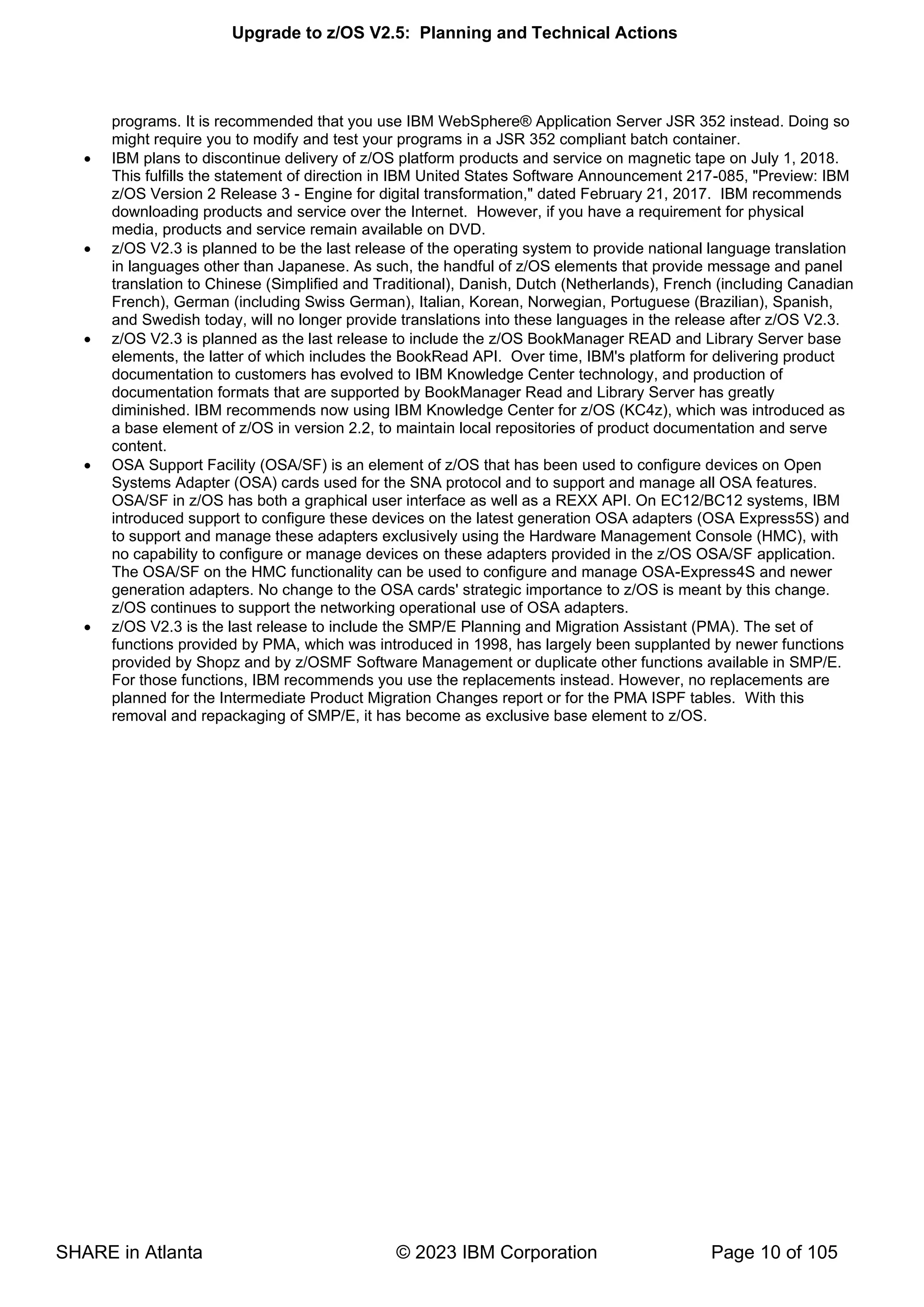 Upgrade to zOS V2.5 - Planning and Tech Actions.pdf