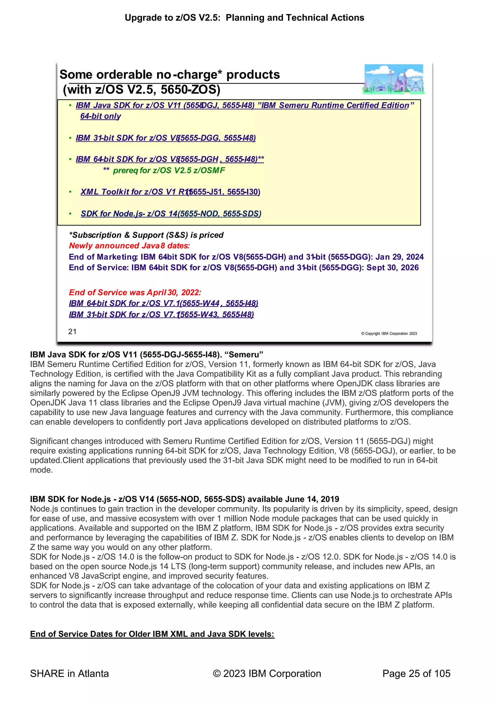 Upgrade to zOS V2.5 - Planning and Tech Actions.pdf