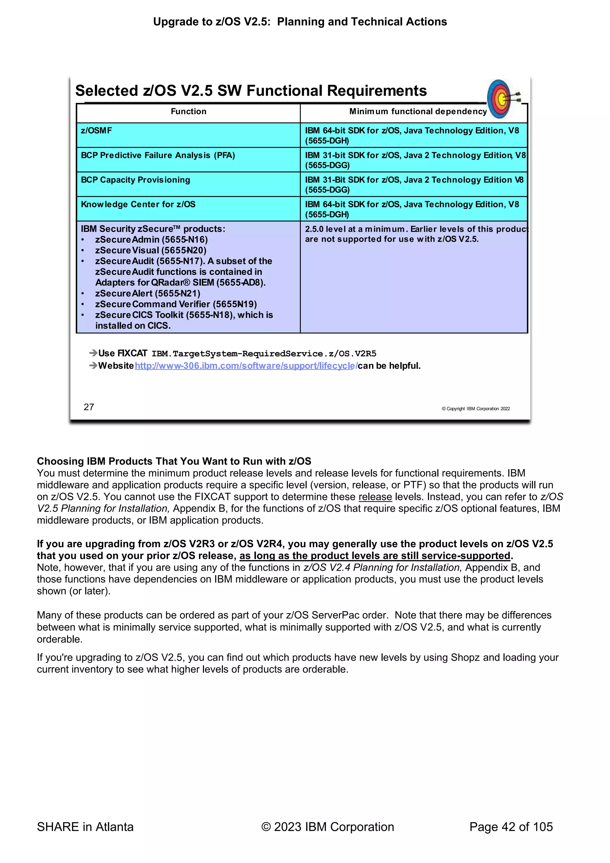 Upgrade to zOS V2.5 - Planning and Tech Actions.pdf