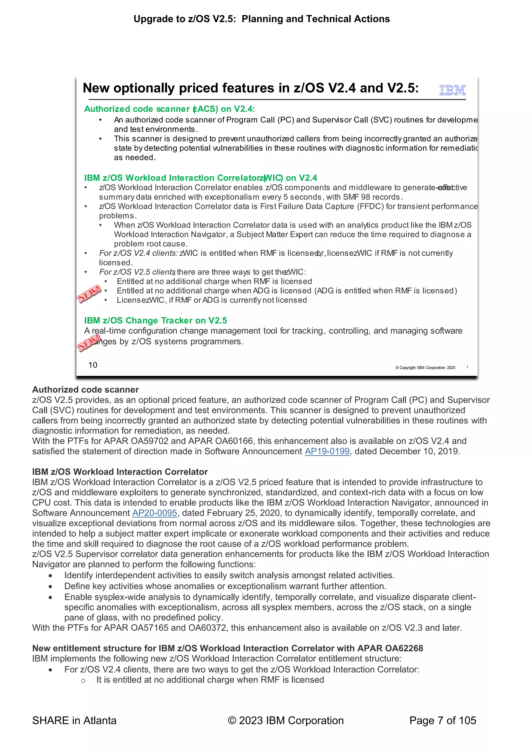 Upgrade to zOS V2.5 - Planning and Tech Actions.pdf
