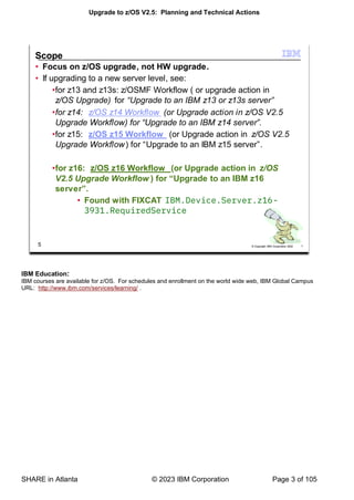Upgrade to zOS V2.5 - Planning and Tech Actions.pdf