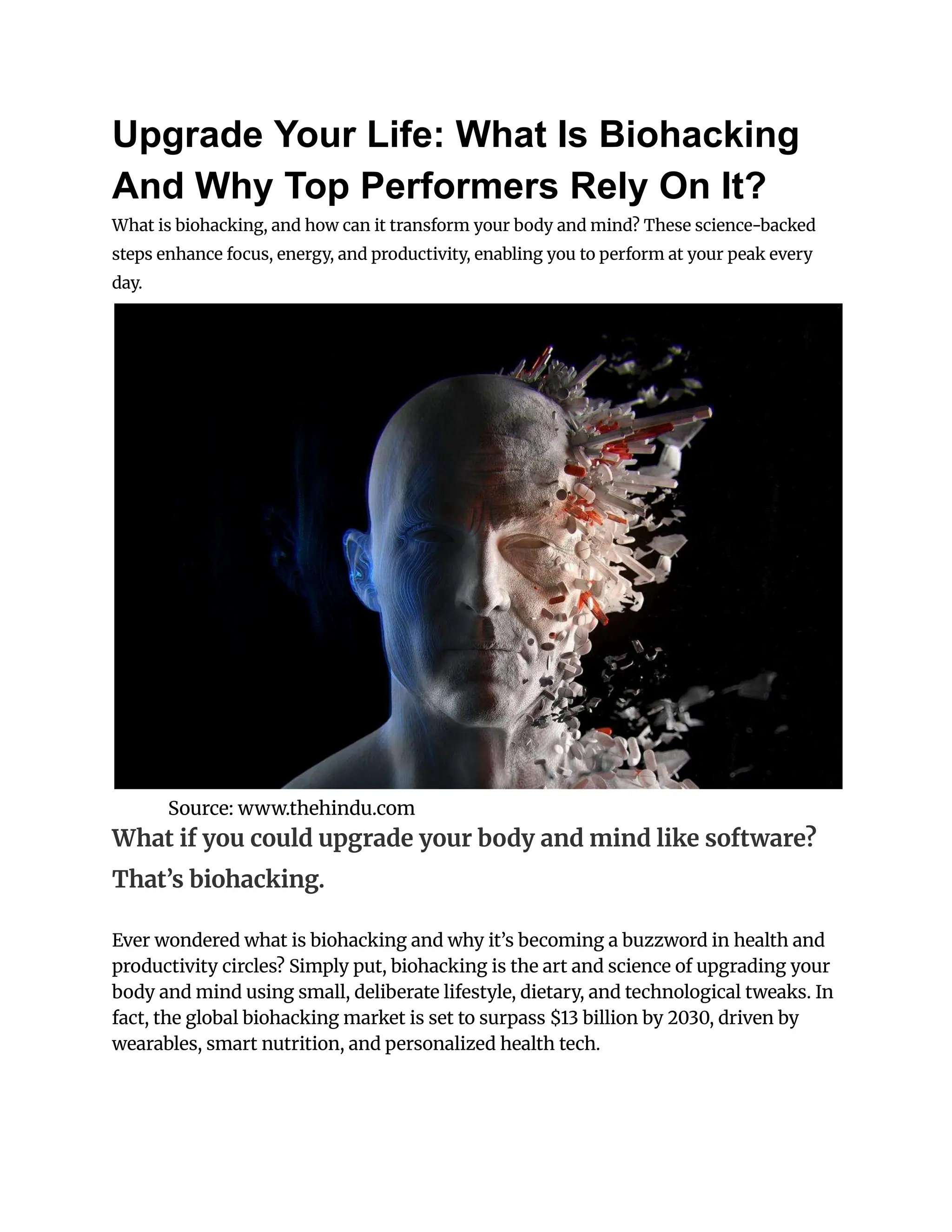 Upgrade Your Life_ What Is Biohacking And Why Top Performers Rely On It ...