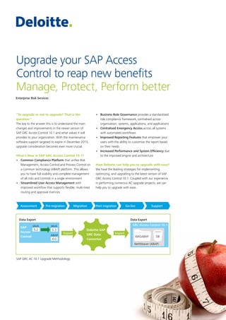 Upgrade your sap access control to reap new benefits manage, protect, perform better | PDF