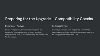 Upgrading Ruby on Rails to 7.0.4: A Comprehensive Guide | PPT