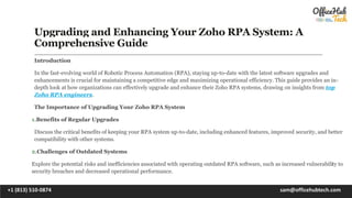 Upgrading and Enhancing Your Zoho RPA System A Comprehensive Guide.pptx