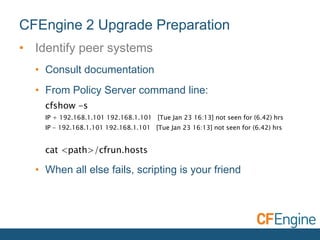 Upgrading from CFEngine2 to CFEngine3 - Webinar Slides | PPTX | Operating Systems | Computer ...