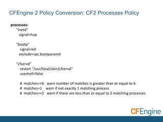 Upgrading from CFEngine2 to CFEngine3 - Webinar Slides | PPTX | Operating Systems | Computer ...