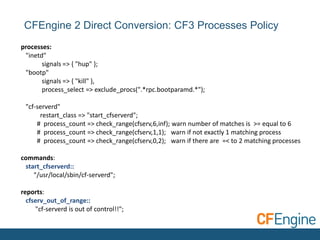 Upgrading from CFEngine2 to CFEngine3 - Webinar Slides | PPTX | Operating Systems | Computer ...