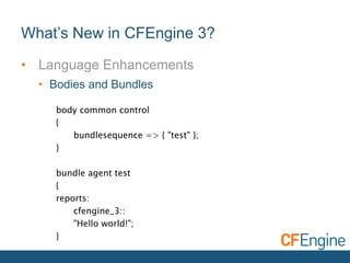Upgrading from CFEngine2 to CFEngine3 - Webinar Slides | PPTX | Operating Systems | Computer ...