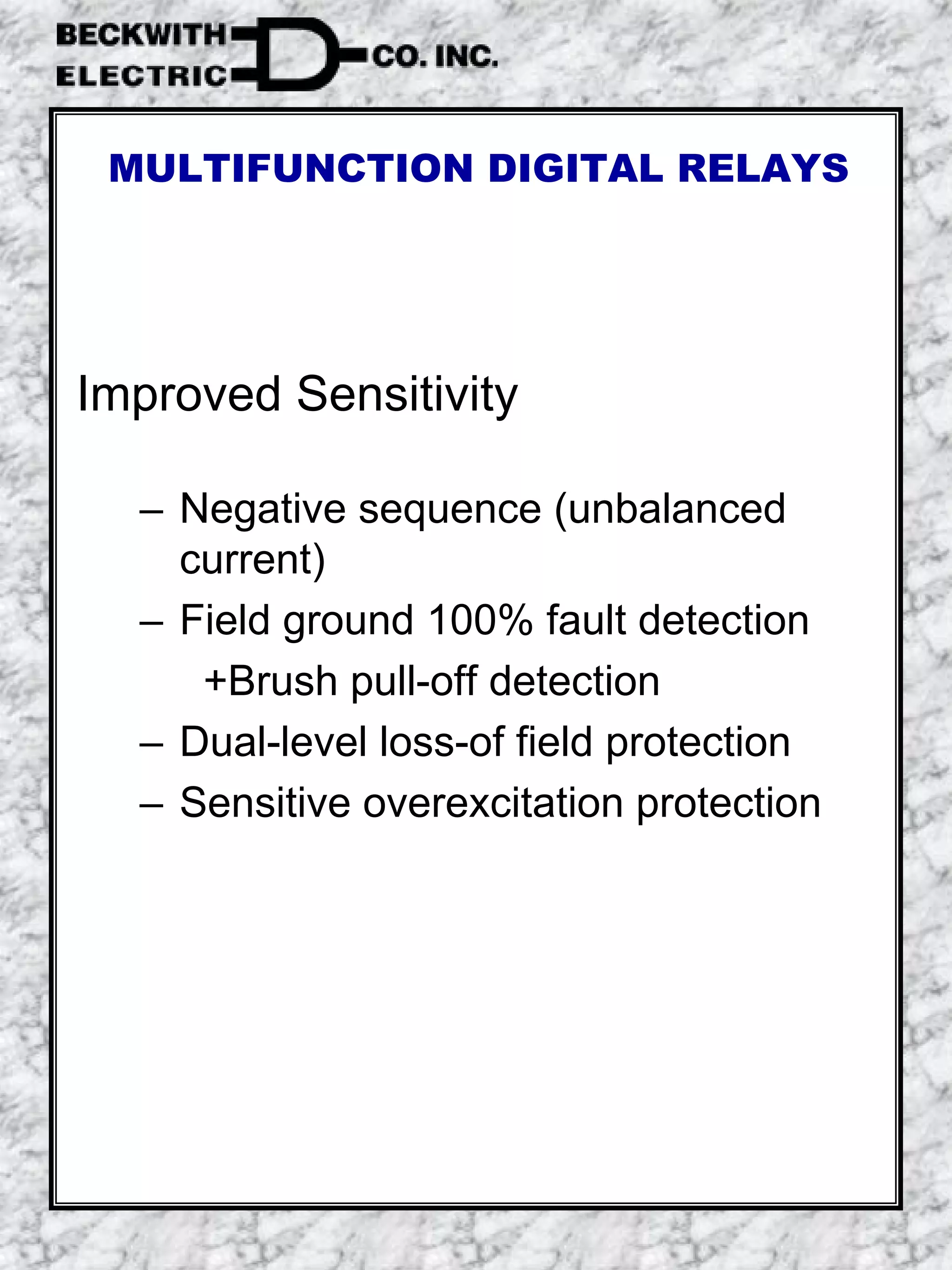 Upgrading gen protect and grounding | PDF