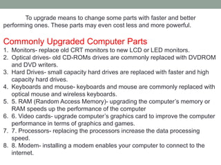 Upgrading the Computer Component | PPTX