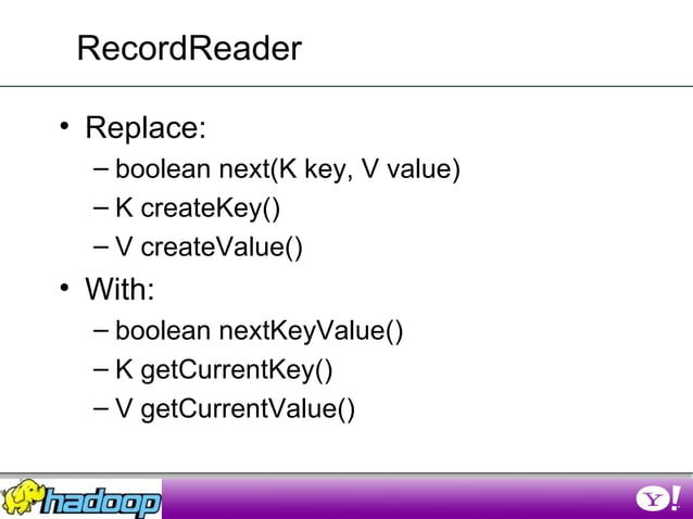 Upgrading To The New Map Reduce Api Ppt Web Development Internet
