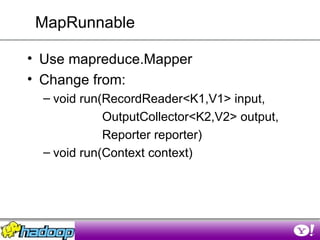 Upgrading To The New Map Reduce API | PPT | Web Development | Internet