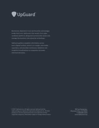 UpGuard - Complete Guide to Vendor Questionnaires | PDF