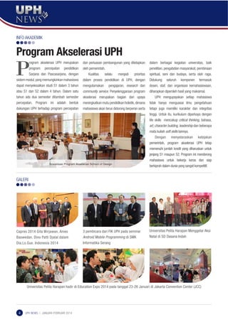 Universitas Pelita Harapan (UPH) news-januari-2014 | PDF