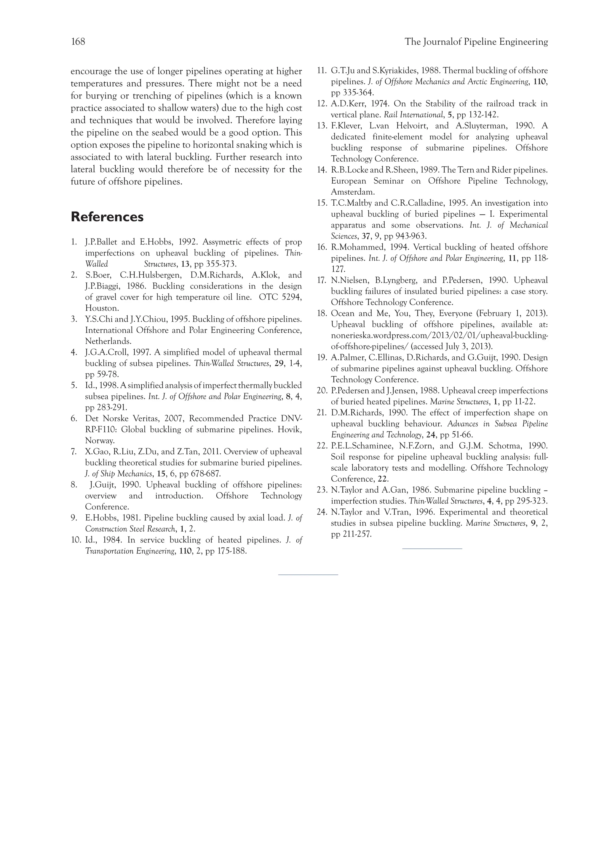 Overview of Upheaval buckling of pipelines.pdf