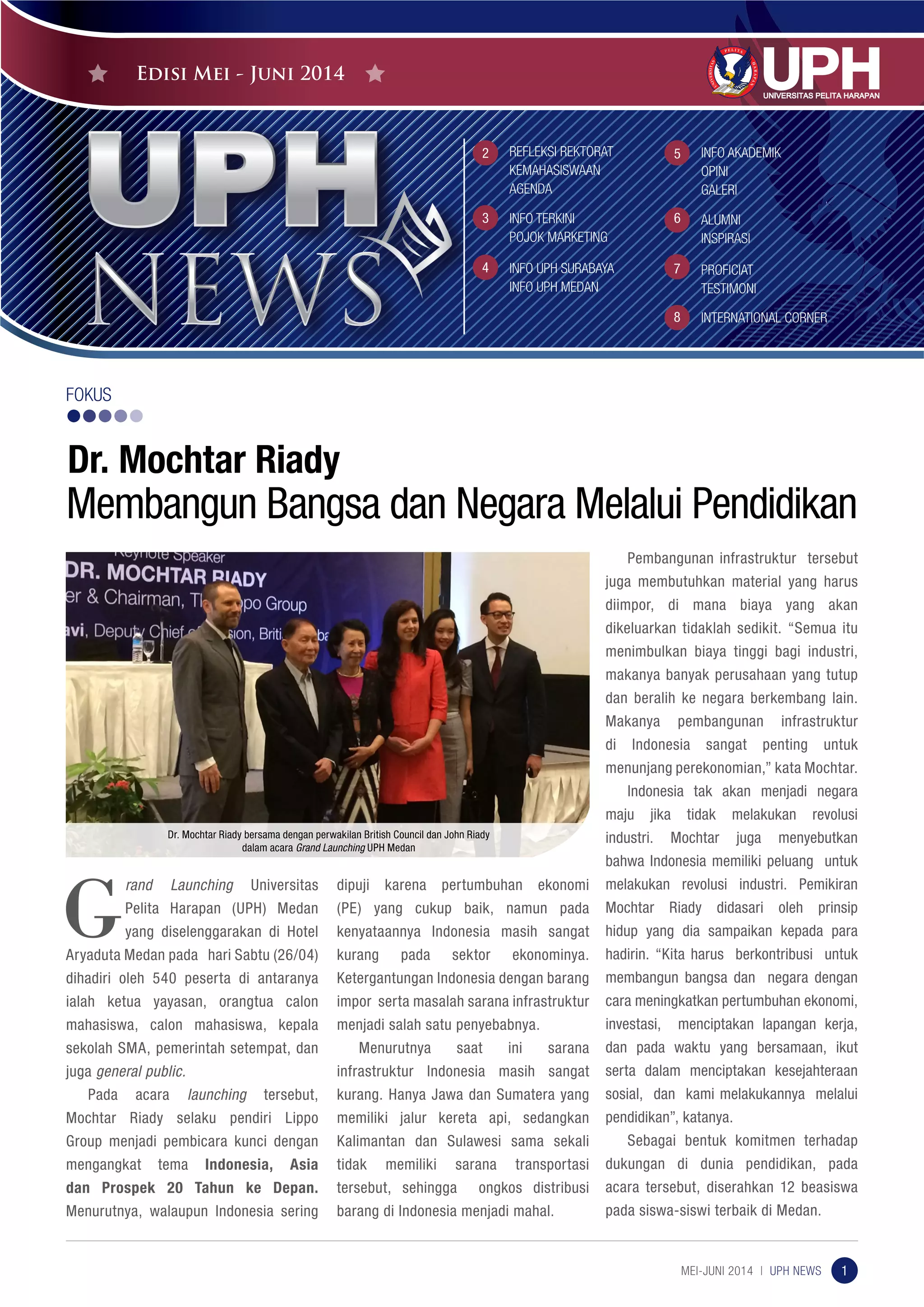 Universitas Pelita Harapan (UPH) news mei june-2014 | PDF