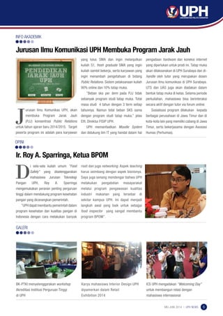 Universitas Pelita Harapan (UPH) news mei june-2014 | PDF
