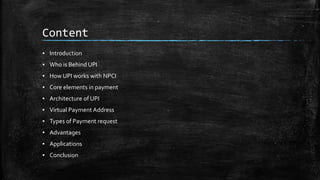 Unified Payments Interface (UPI) | PPTX