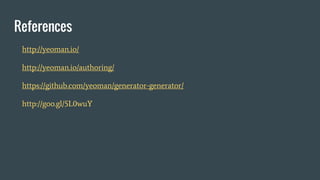 Yeoman generator | PPTX