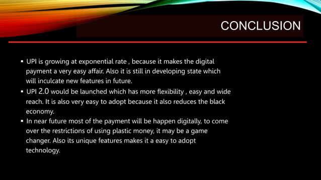 UPI Presentation.pptx | Credit Cards | Personal Debt