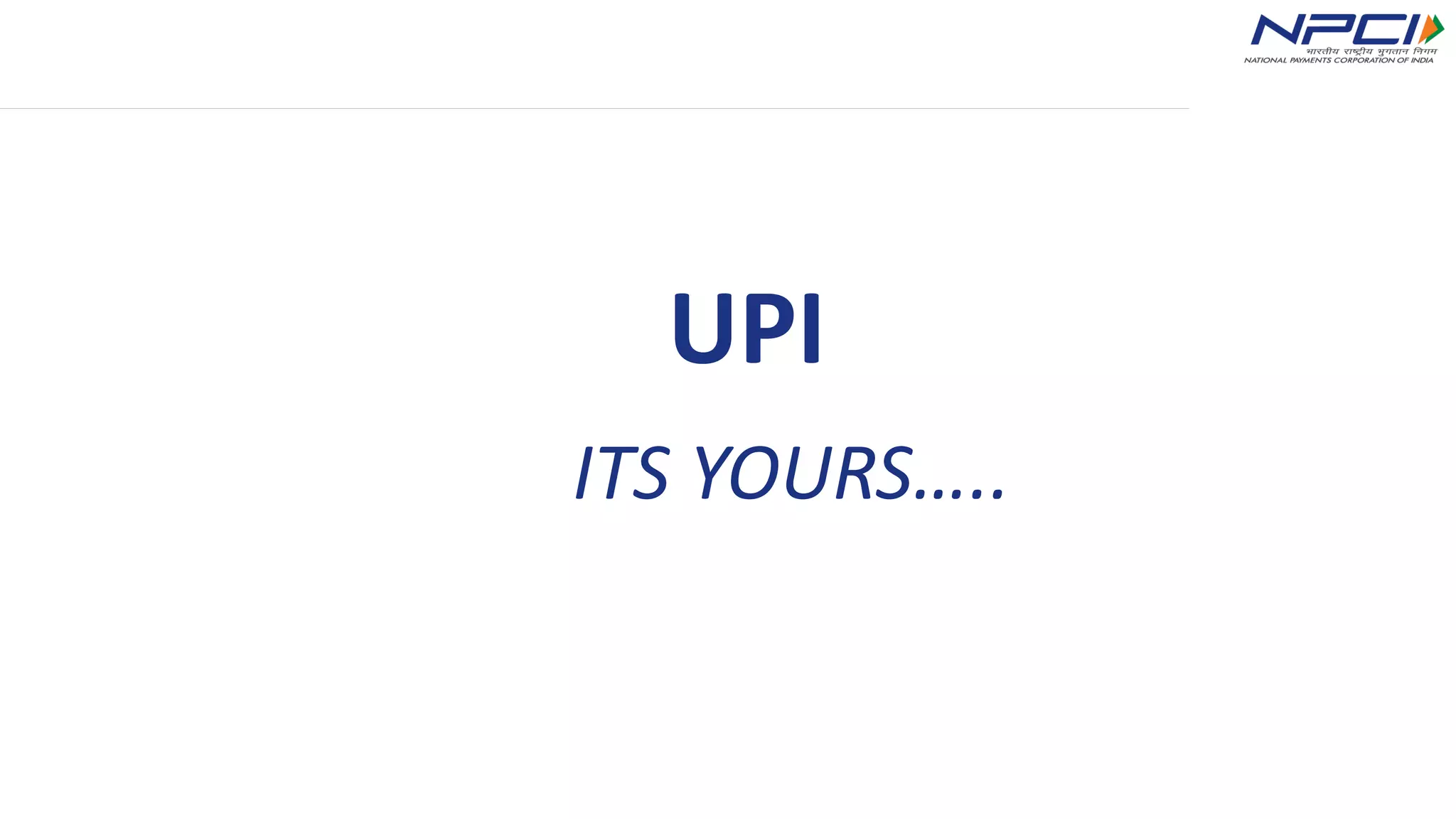 Unified Payments Interface (UPI) - Introduction | PDF