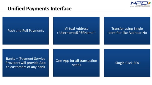 Unified Payments Interface (UPI) - Introduction | PDF