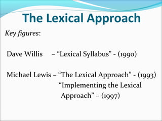 Lexical approach | PPT