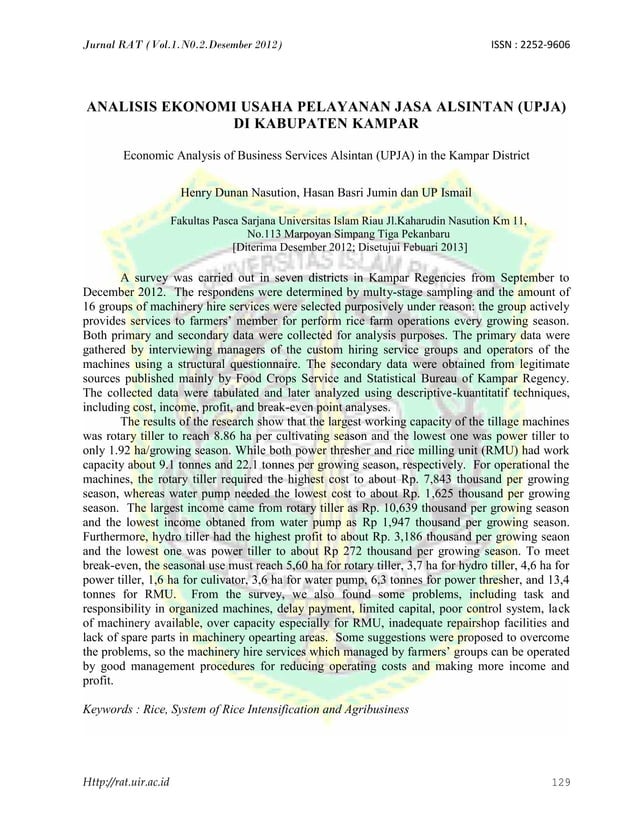 Upja alsintan | PDF