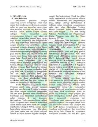 Upja alsintan | PDF