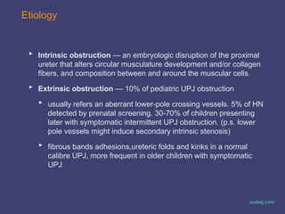 Ureteropelvic Junction (UPJ) Obstruction | PDF