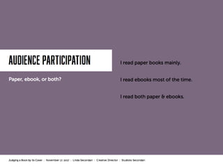 Judging a Book by its Cover: Book Design & the art of reading ...