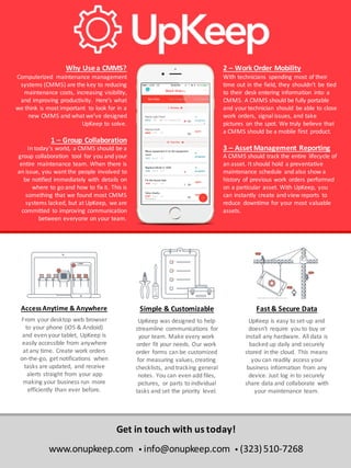 What is UpKeep Maintenance Management? | PDF