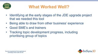 UPK: How We Made It Work at WCBF | PPT