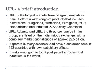 Product-Mix & Product line analysis of United Phosphorus Ltd.. | PPTX