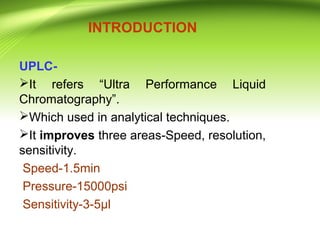 Uplc ppt | PPT