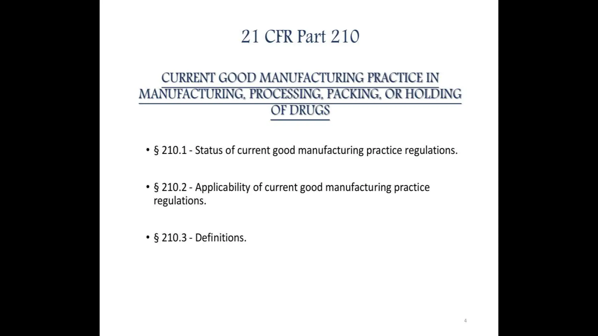 CGMP drug regulatory affairs Current good manufacturing practices | PPTX
