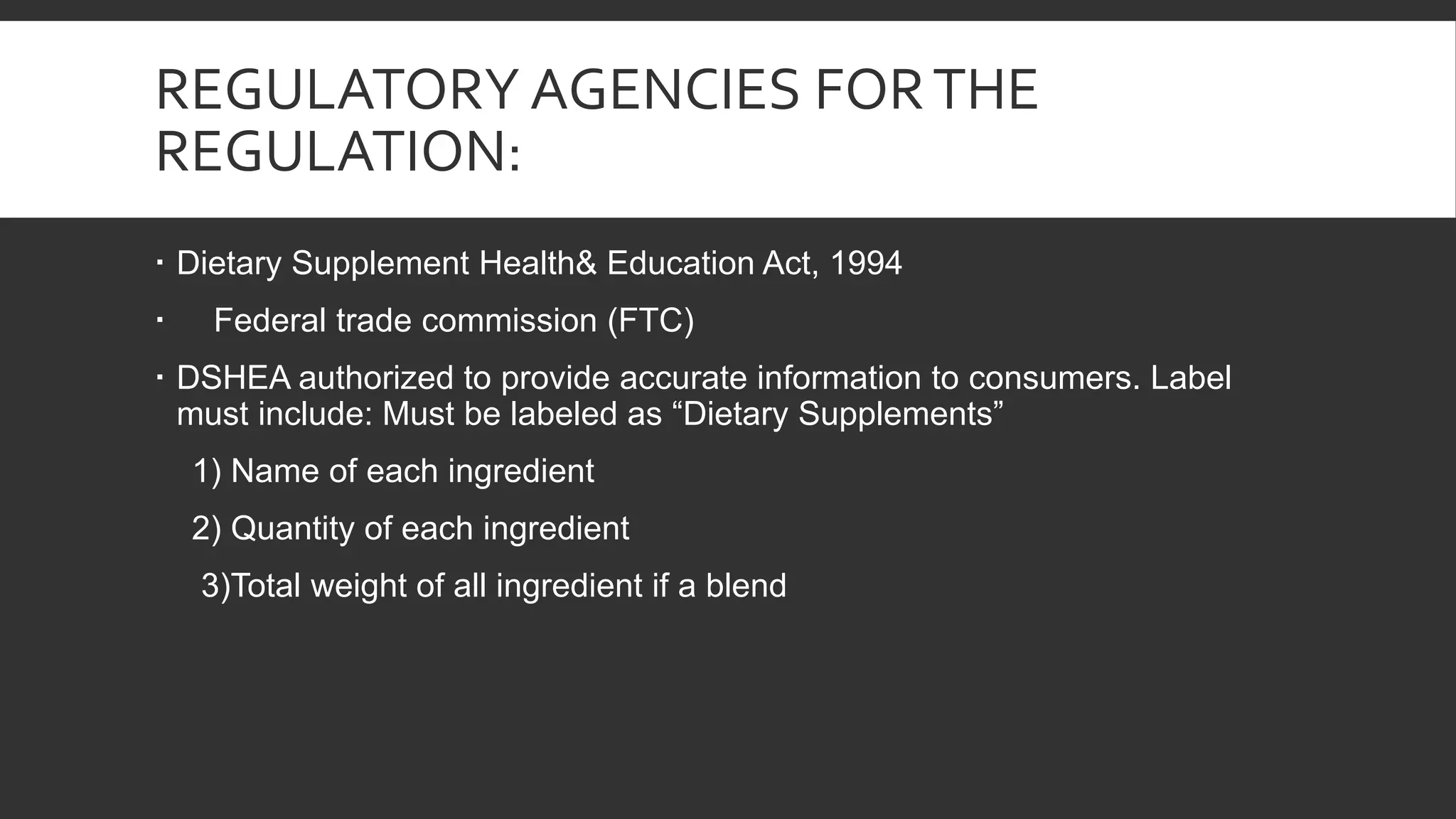 Upld Labelling requirement & label claim for dietary supplements.pptx