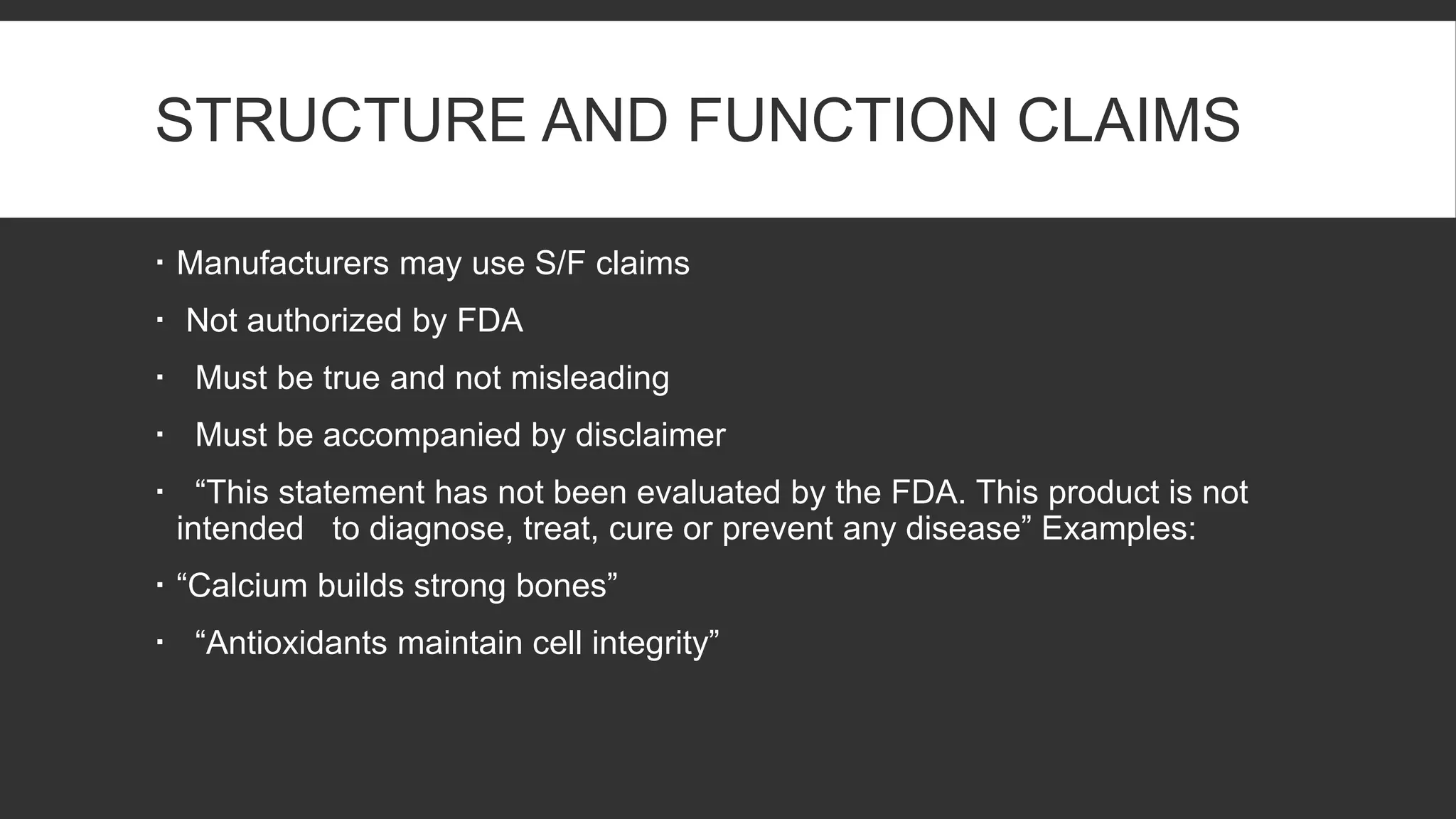 Upld Labelling requirement & label claim for dietary supplements.pptx