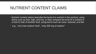 Upld Labelling requirement & label claim for dietary supplements.pptx